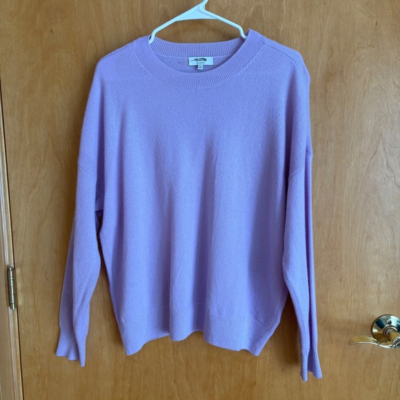 Madewell | Sweaters | Madewell Lavender Cashmere Sweater Womens Style ...